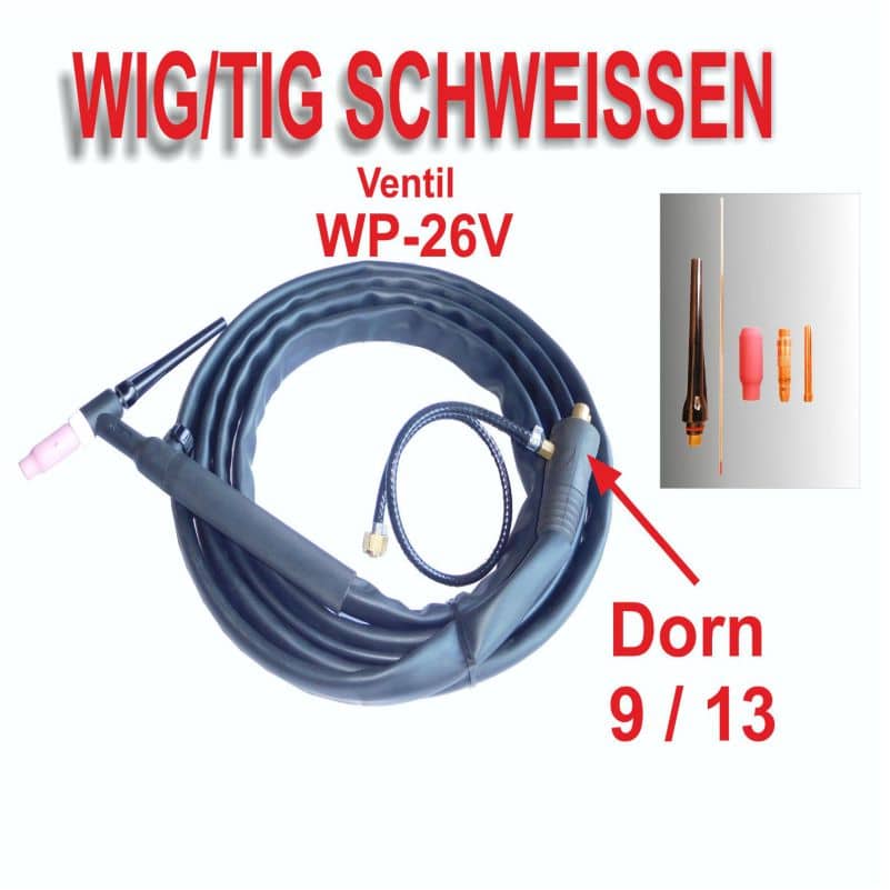 WIG Schlauchpaket SR 26V Schweiss-Inverter Schweissbrenner SR26V ...